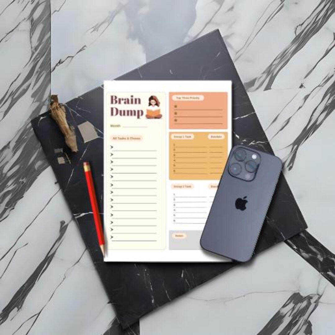 Cute Brain Dump Bullet Journal Organize Your Thoughts Effortlessly ...