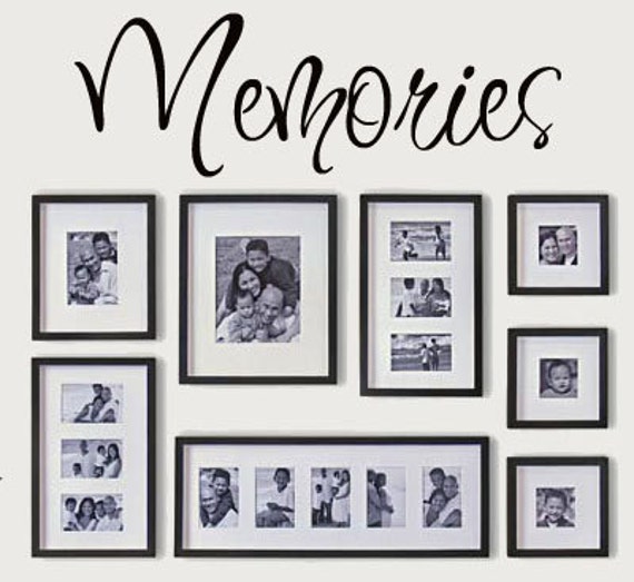 Memories vinyl Lettering Wall Words Graphics Home Decor | Etsy