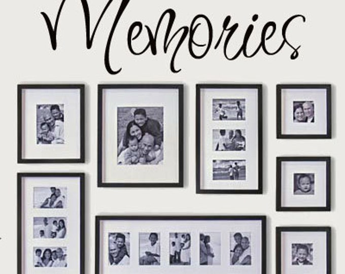 Memories -vinyl Lettering Wall Words Graphics Home Decor ...
