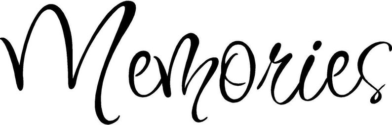 Memories vinyl Lettering Wall Words Graphics Home Decor | Etsy