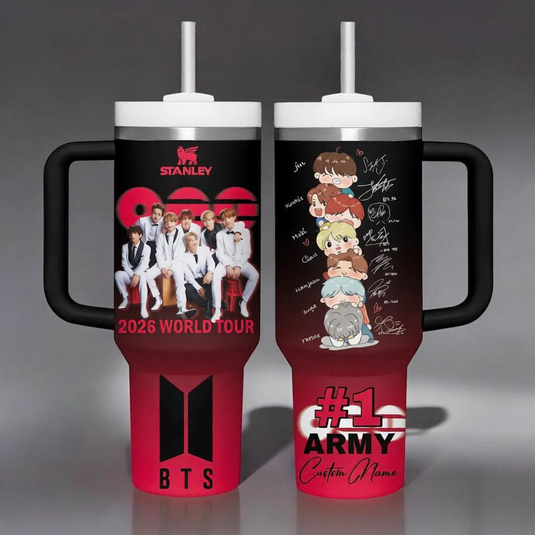 Personalized BTS World Tour Tumbler BTS Army Stanley Cup Tumbler BTS ...