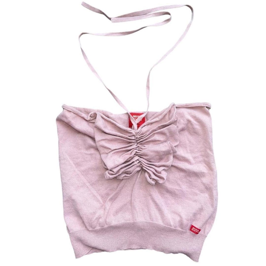 Vintage Miss Sixty Pale Pink Bow Halter Top – 1999–2003 Red Label - Etsy