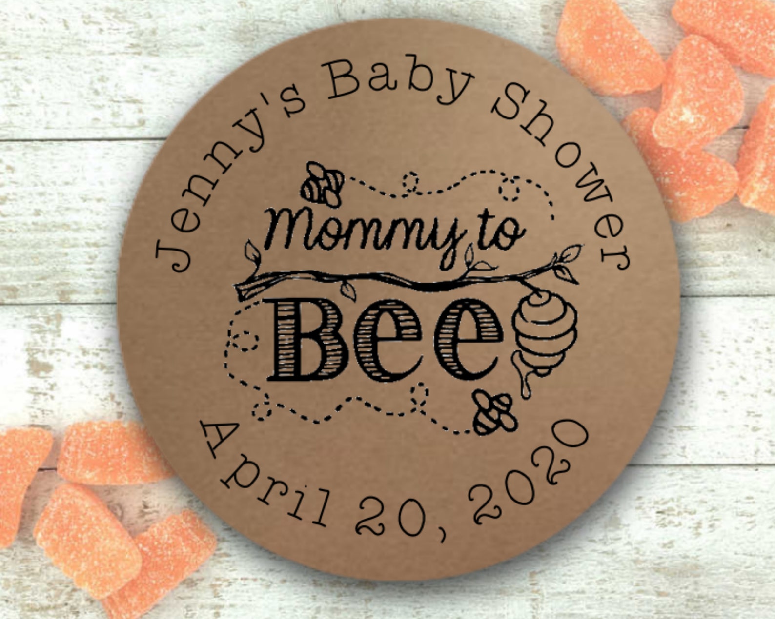Personalized Baby Shower Stickers 20 Gift Labels Mommy to | Etsy