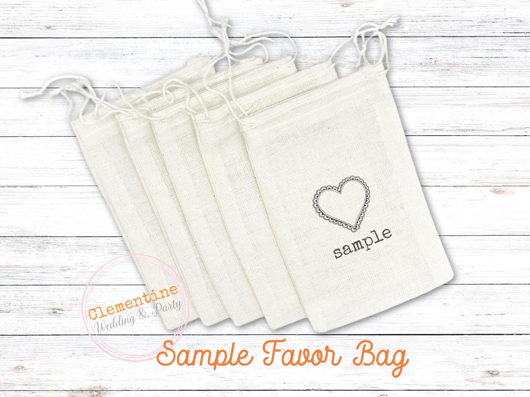 SAMPLE FAVOR BAG - Choose Style and Design From Clementine Wedding ...