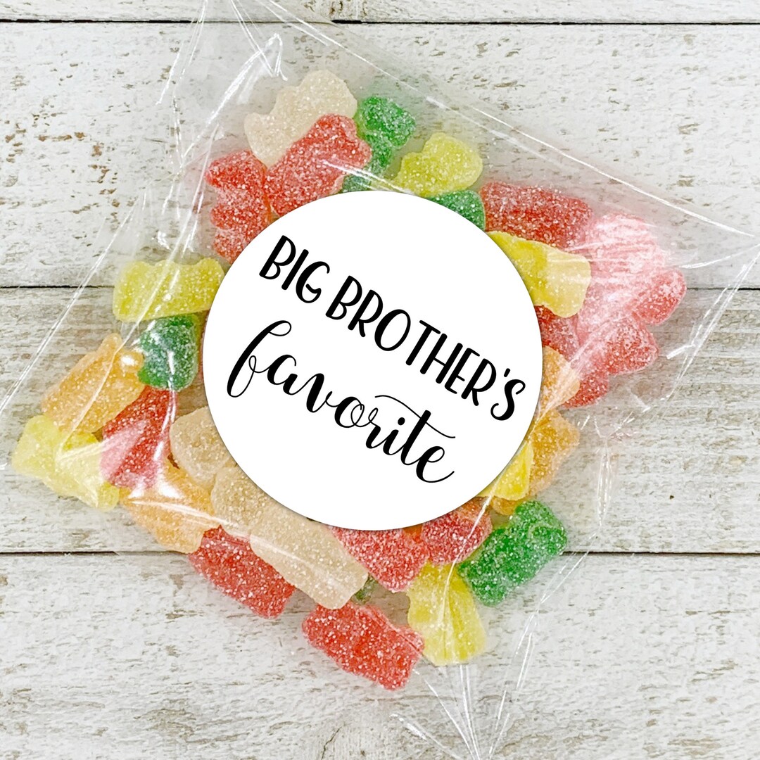 Baby Shower Favors - Sibling Favorites Labels, Big Sister, Big Brother ...