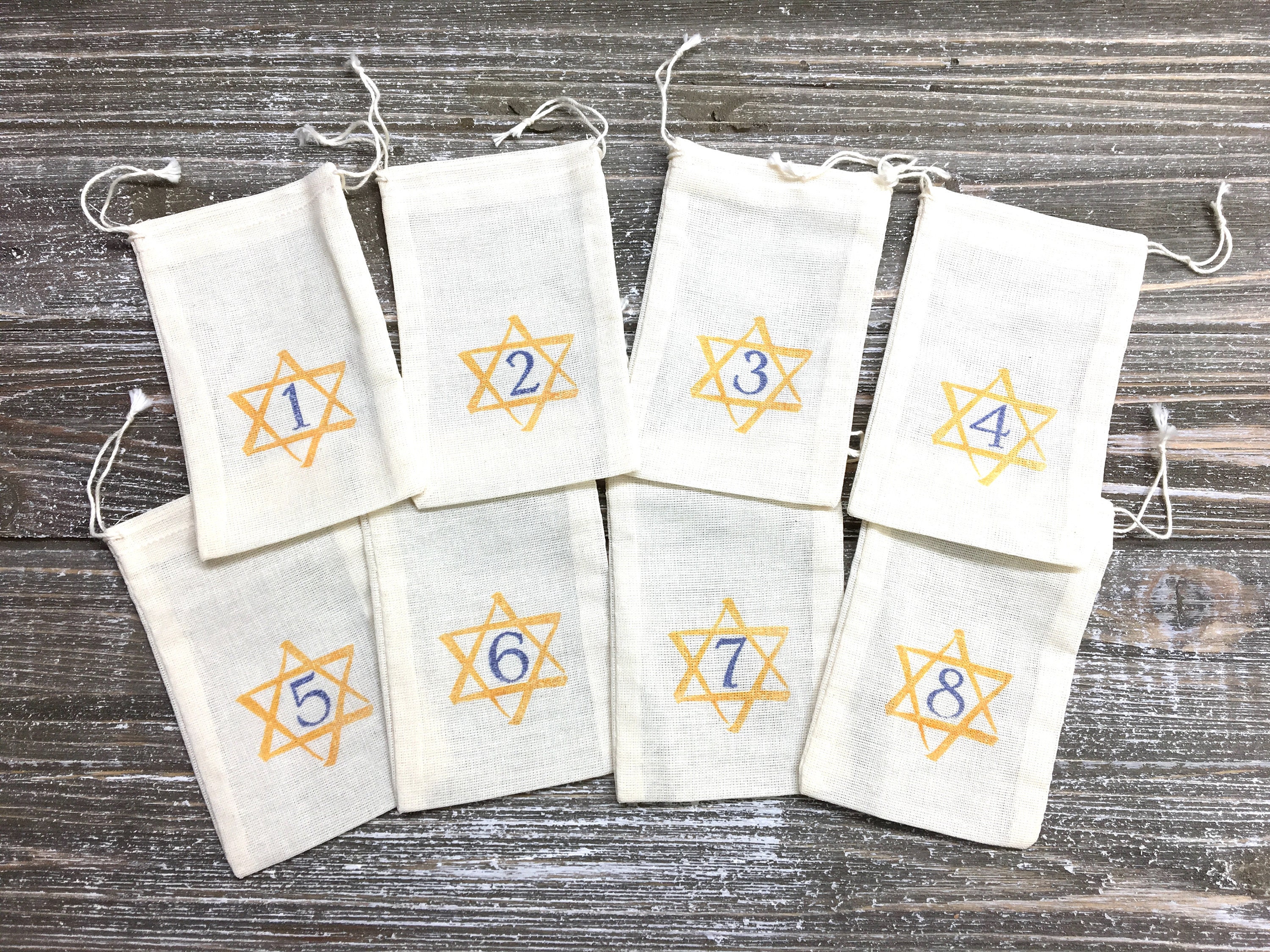Hanukkah Countdown Kit - Chanukah Calendar Kit for Kids or Adults, 8 ...
