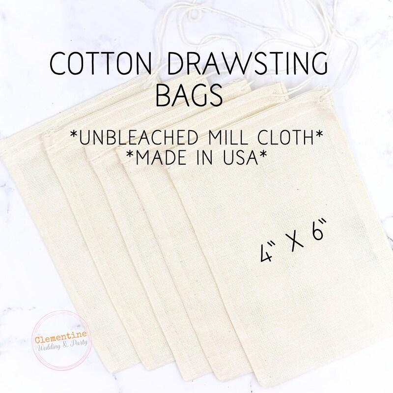 4x6 Muslin Bags - Etsy