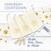Hanukkah Countdown Kit - Chanukah Calendar Kit for Kids or Adults, 8 ...