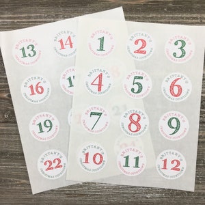 Personalized Advent Calendar Kit Christmas Countdown Set - Etsy