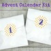 Advent Calendar Kit, Christmas Countdown Stickers and Favor Bags ...