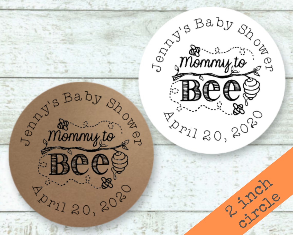Personalized Baby Shower Stickers 20 Gift Labels Mommy to | Etsy