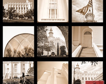 Lds Temple Collage - Etsy