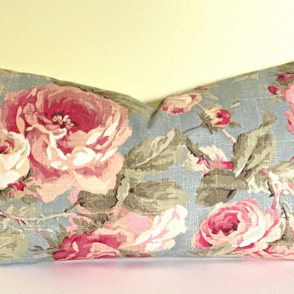 Cabbage Rose Pillow - Etsy