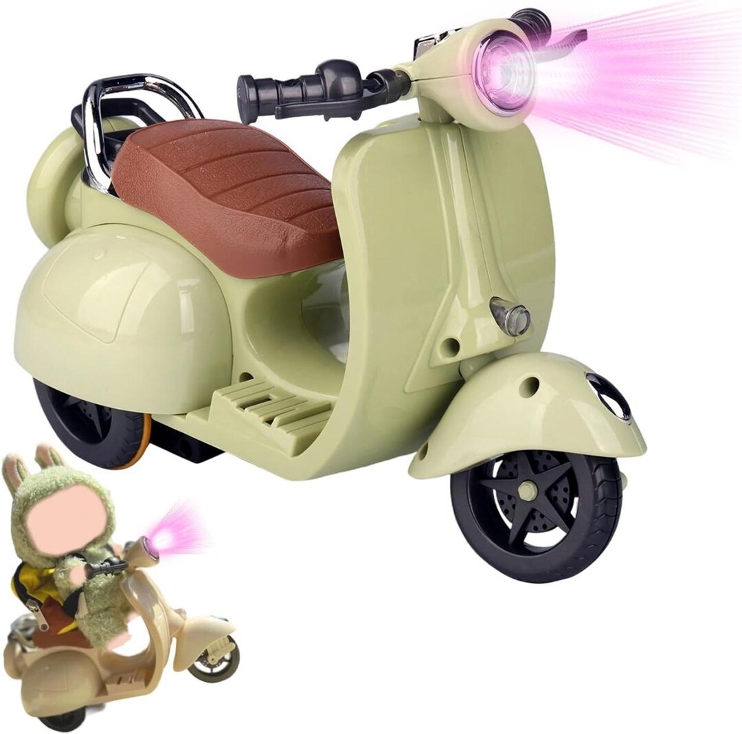 Labubu Scooter Led Music Motion| Cute Light-up and Musical Seat With ...