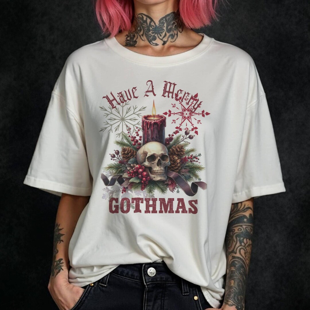 Have A Merry Gothmas T-shirt, Gothic Christmas Shirt Gift, Goth Xmas ...