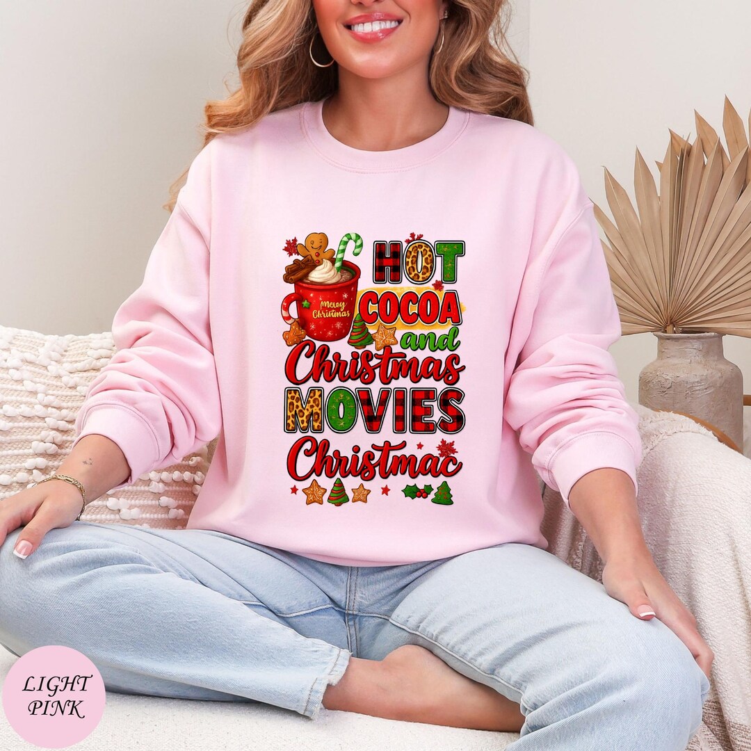 Christmas Sweatshirt, Hot Cocoa Theme, Family Christmas, Merry ...