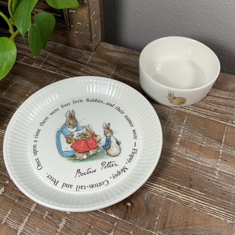 11-piece Wedgwood PETER RABBIT Beatrix Potter Childrens Tea Set ...