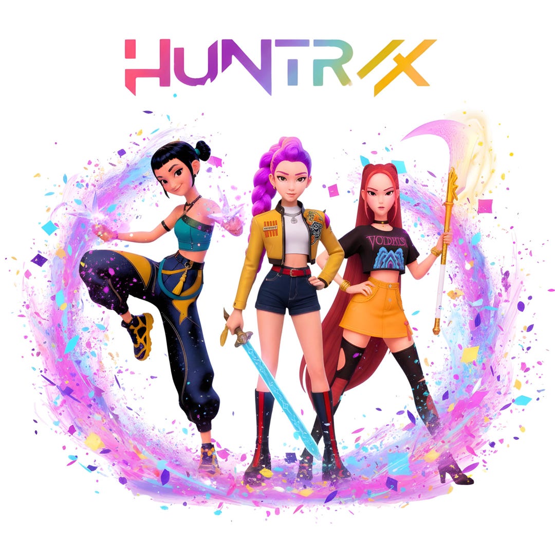 Huntrix Kpop Demon Hunters SVG PNG for T-shirt Design, Mira Rumi Zoey ...