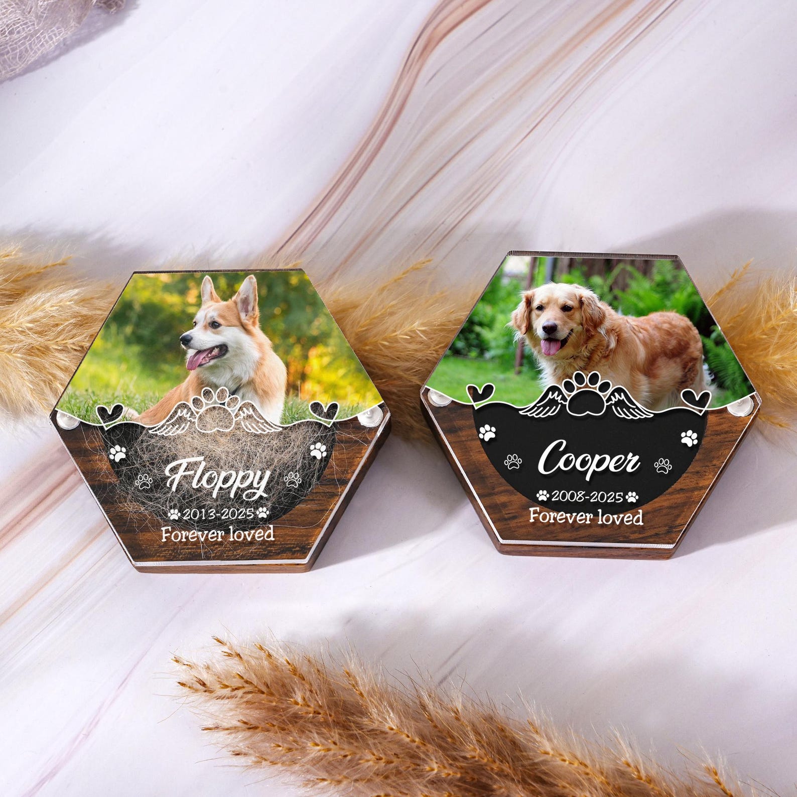 Pet Hair Keepsake Box,custom Pet Fur Box,dog Teeth Memorial Gift ...