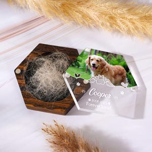 Pet Hair Keepsake Box,custom Pet Fur Box,dog Teeth Memorial Gift ...