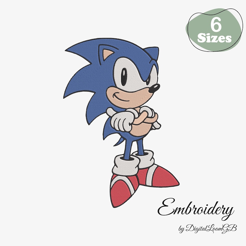 Sonic Embroidery Designs - Etsy