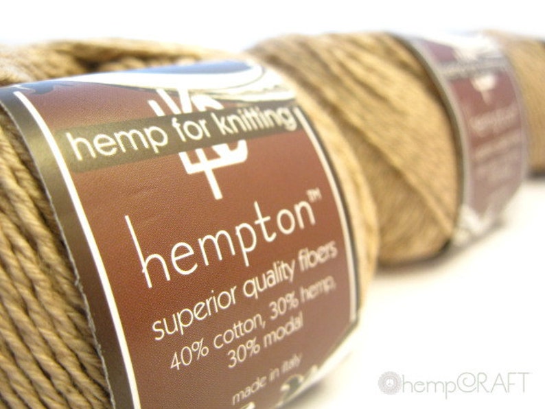 Hemp Cotton Yarn Creme Light Tan 130yd Hemp/Cotton/Modal | Etsy