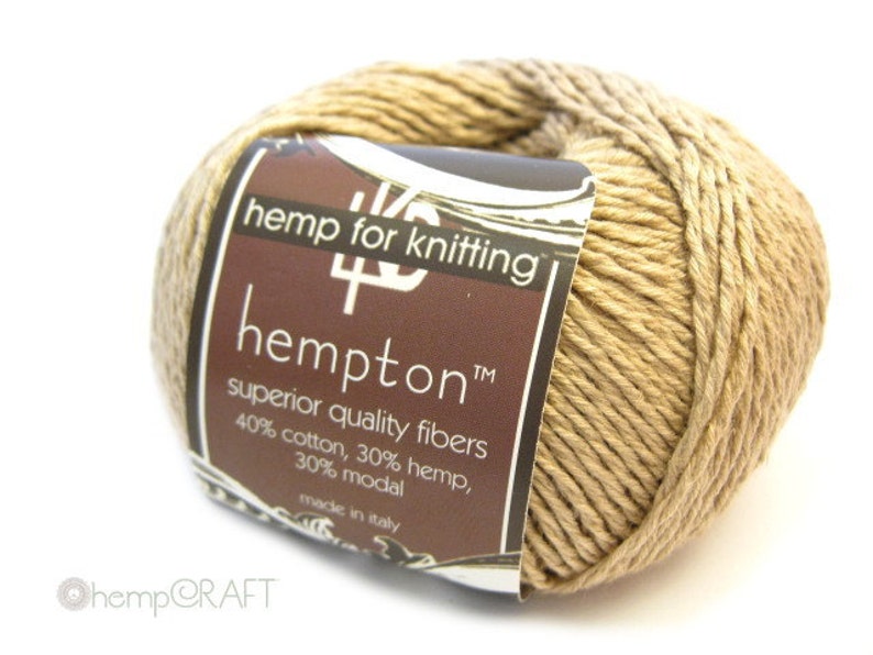 Hemp Cotton Yarn Creme Light Tan 130yd Hemp/Cotton/Modal | Etsy