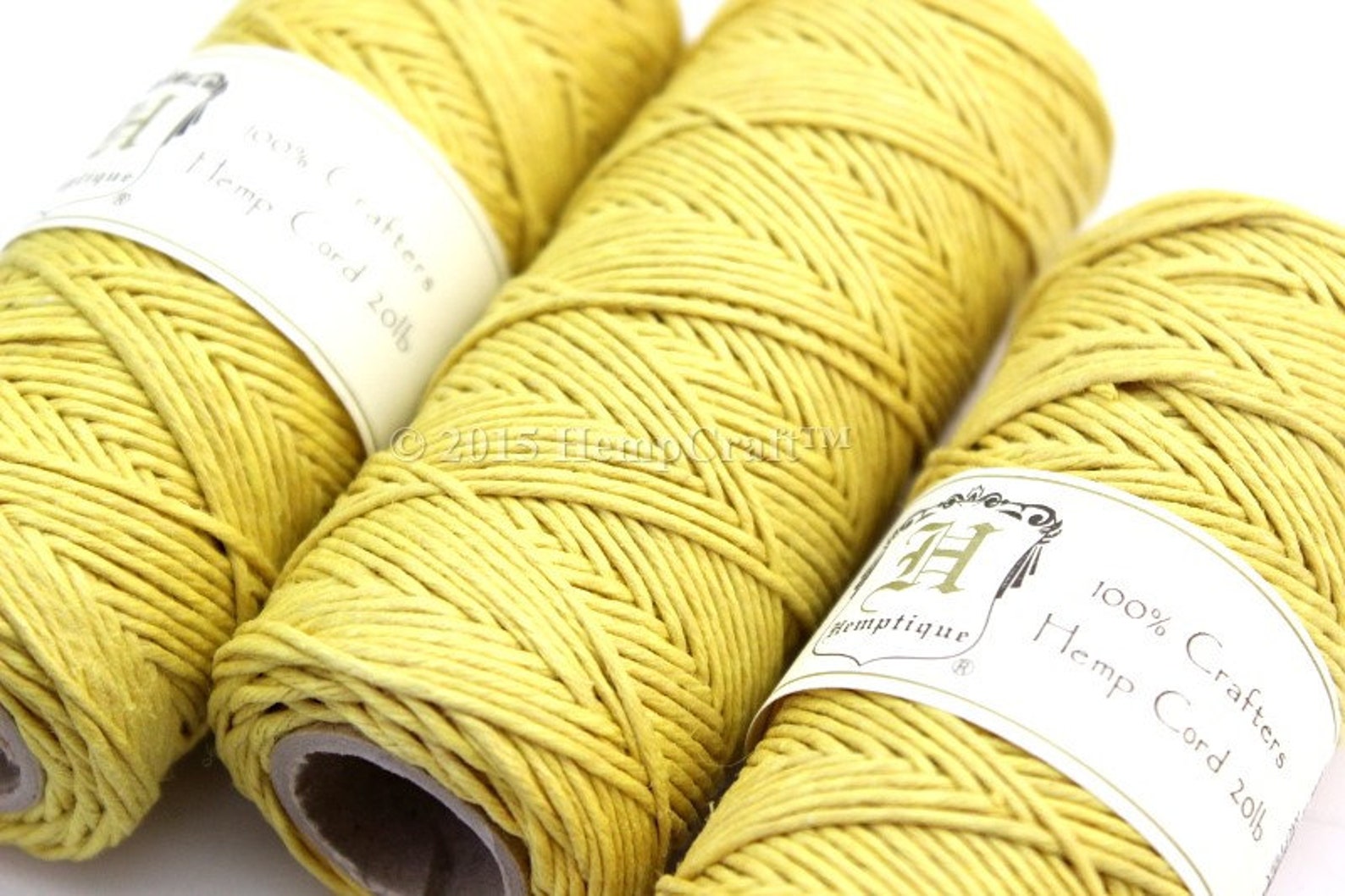 Hemp Twine Yellow High Quality 1mm Daffodil Colored Craft | Etsy