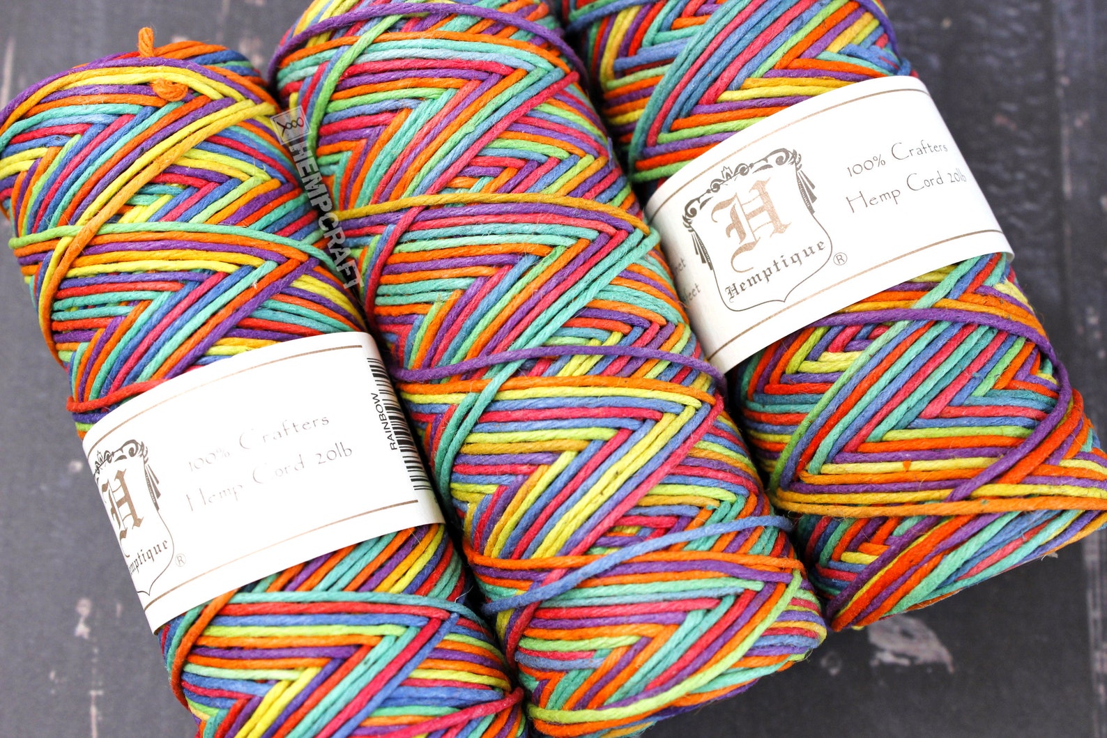 Rainbow Hemp Twine Multicolor 1mm High Quality Colored Hemp | Etsy