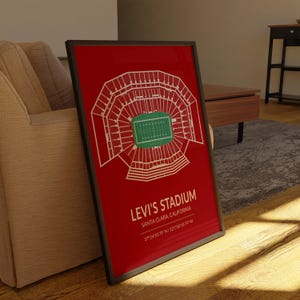 Minimalist Levi’s Stadium Poster – Vector Art of the San Francisco ...
