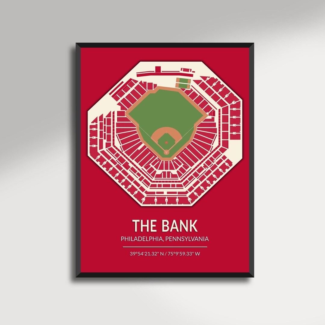 Minimalist Poster Citizens Bank Park – Vector Art of the Philadelphia ...