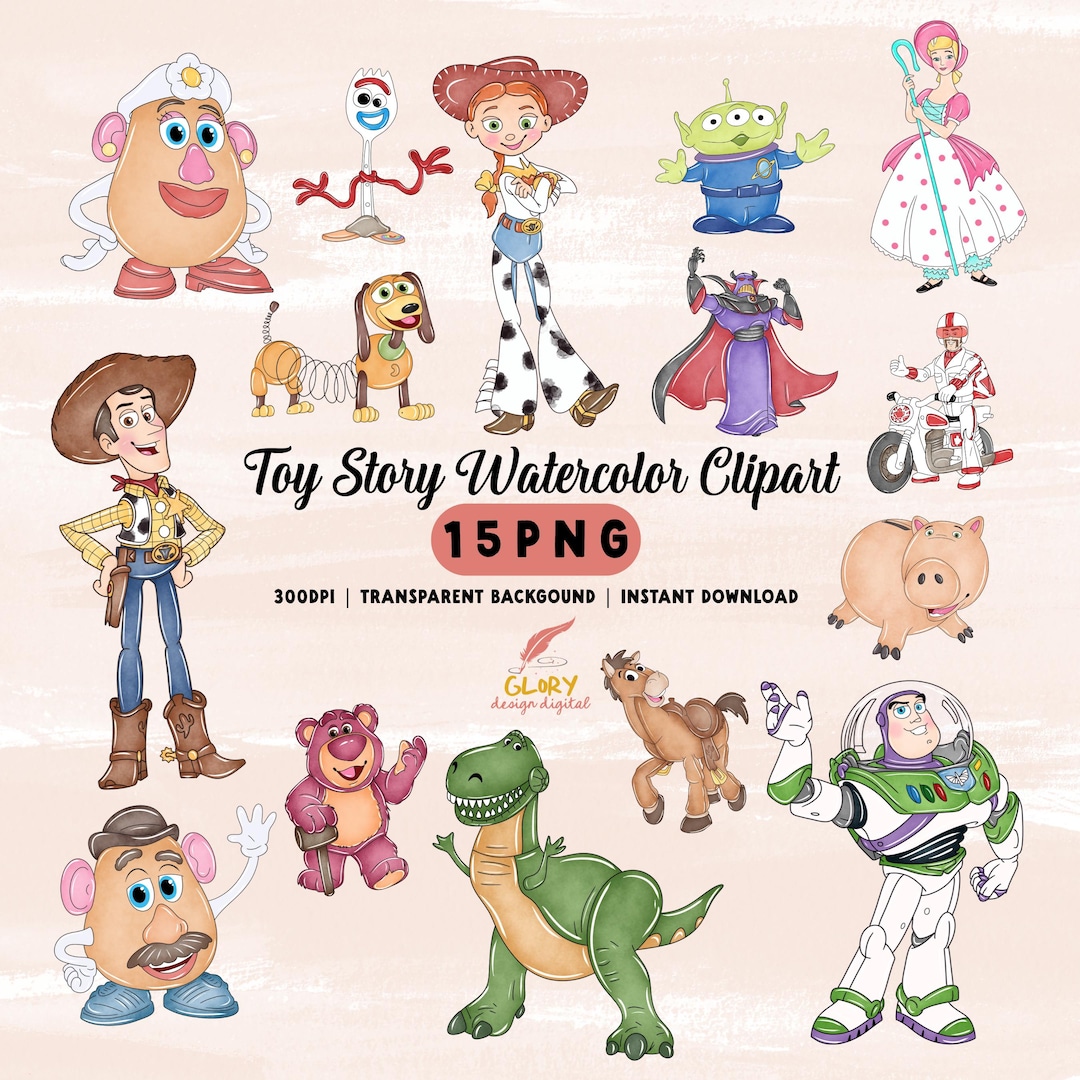 Toy Story Watercolor, Woody Toy Storywatercolor, Buzz Lightyear ...