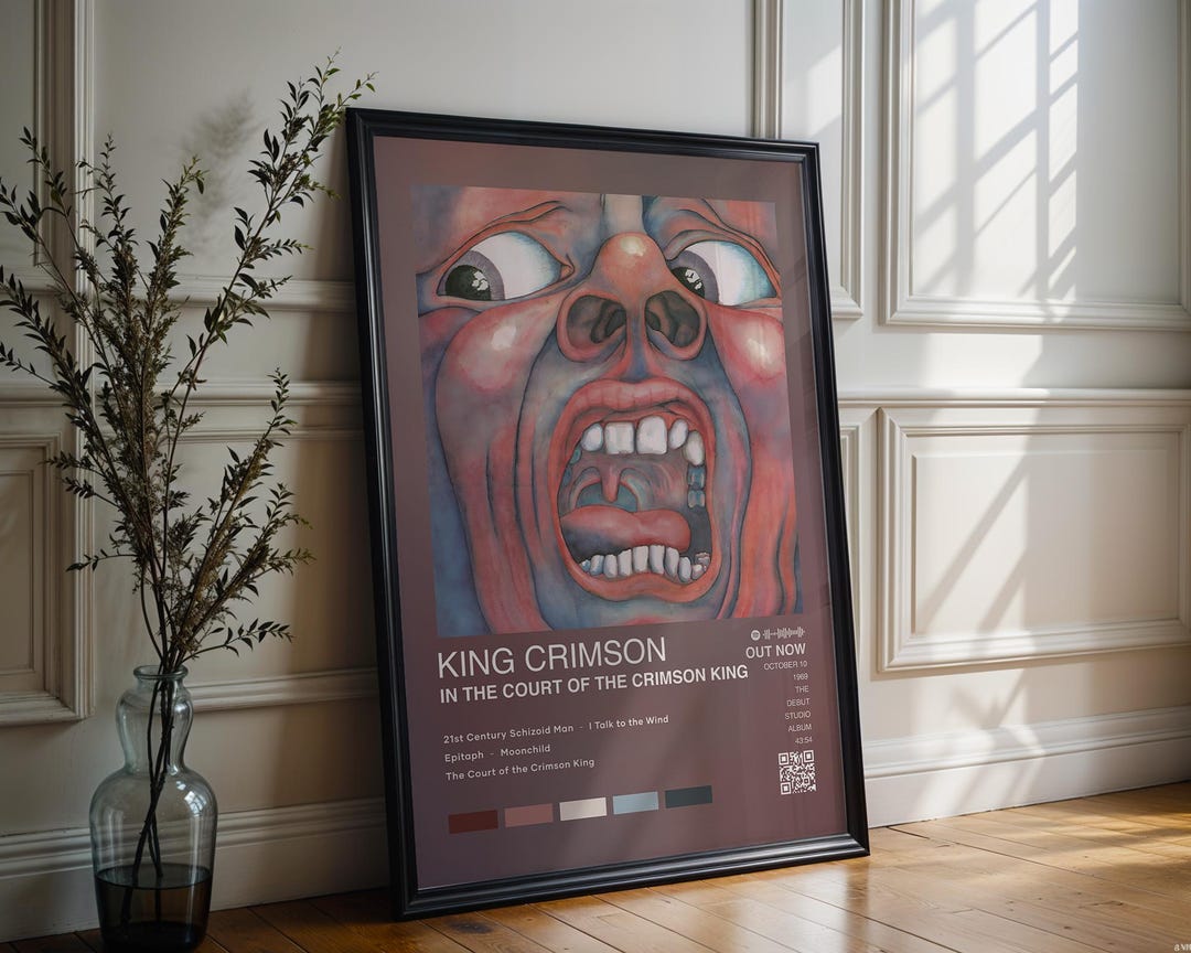 King Crimson Poster | in the Court of the Crimson King Poster | 4 ...