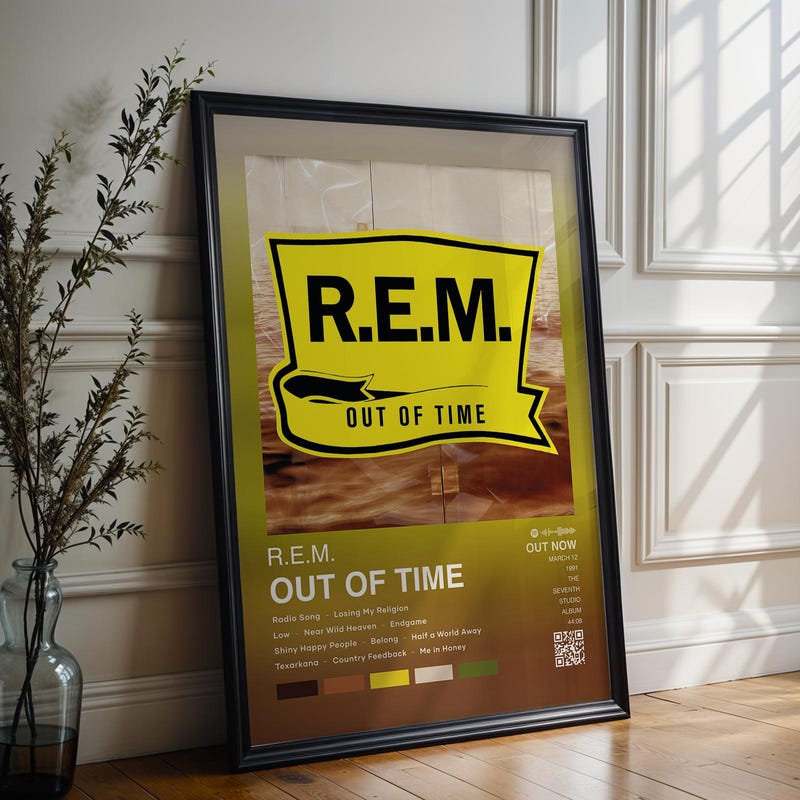 R.e.m. Out of Time Poster - Etsy