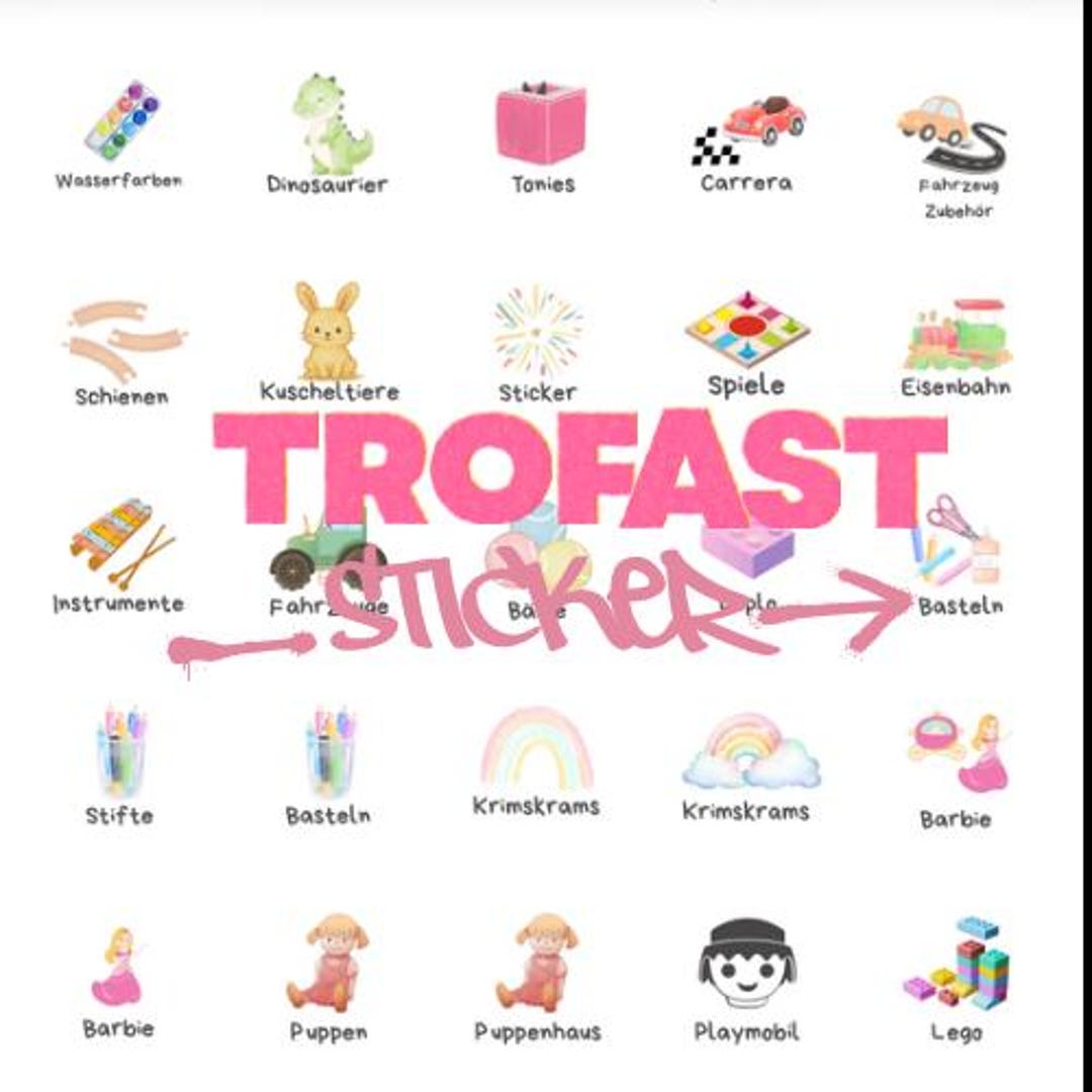 Trofast Stickers, Decals, Labels, Montessori - Etsy