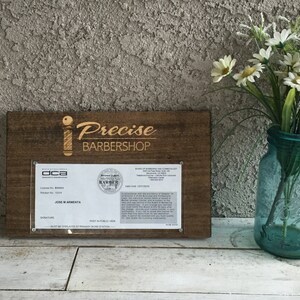 Business License Holder, Barbershop, Corporate, Logo, Business Cards ...