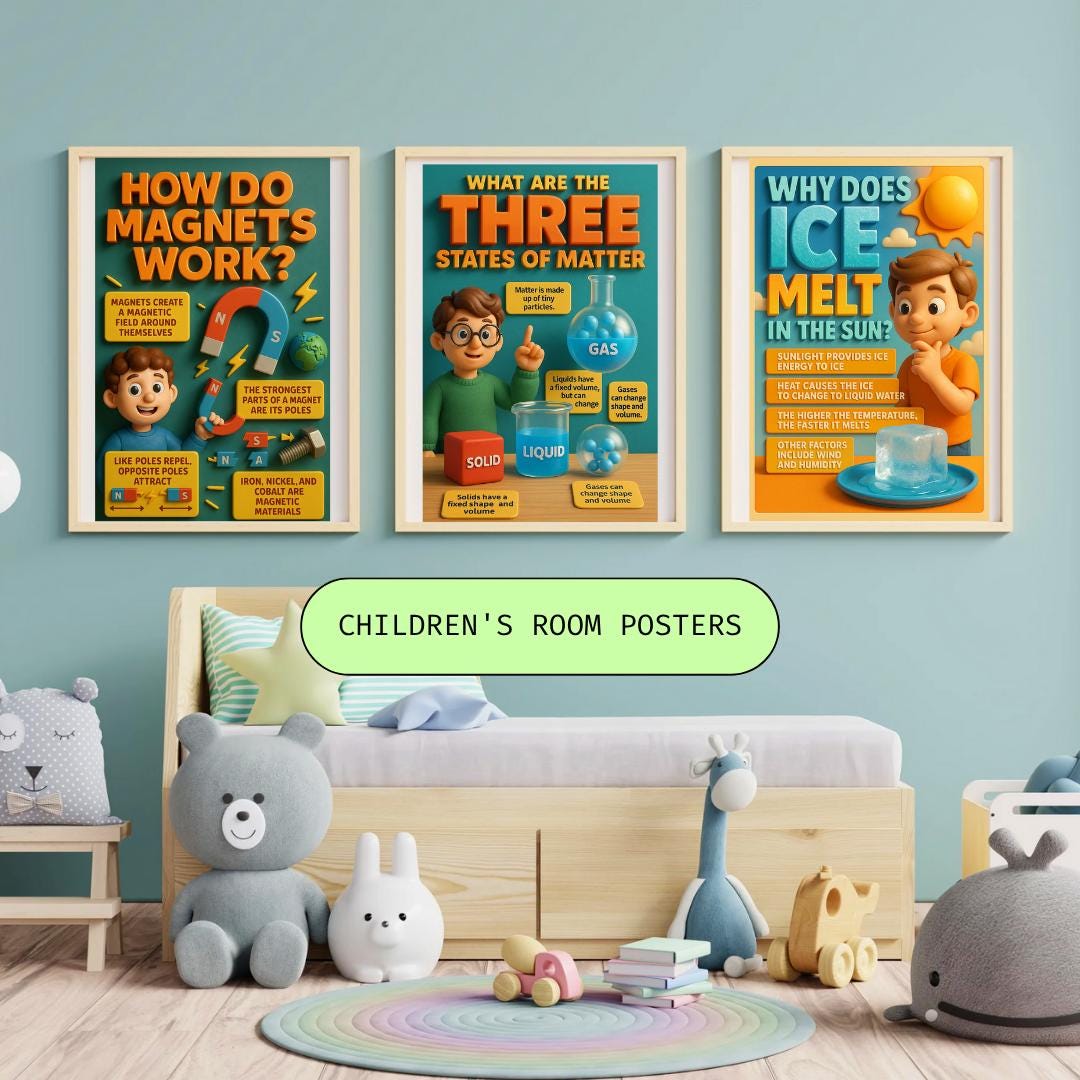 Printable STEM Posters: Science Classroom Decor for Kids (digital ...