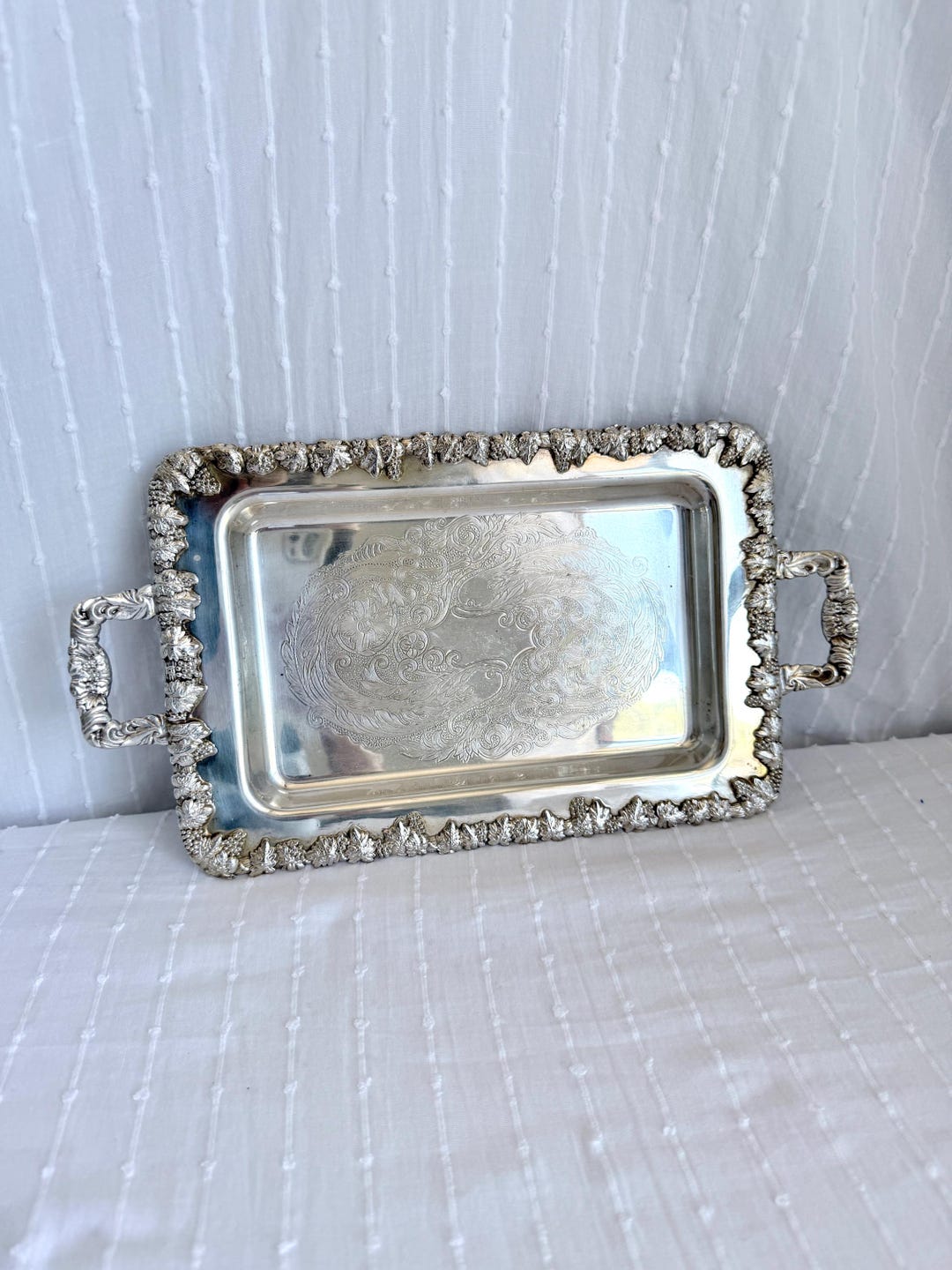 Vintage Miniature Ranleigh Silver-plated Tray on Feet With Handles - Etsy