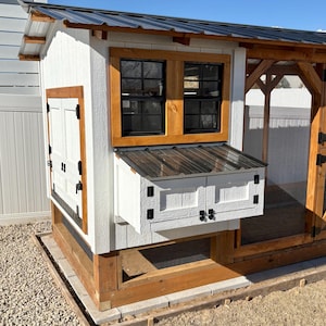 Backyard Hen House Design Plan Modern Farmhouse Style Coop Building ...