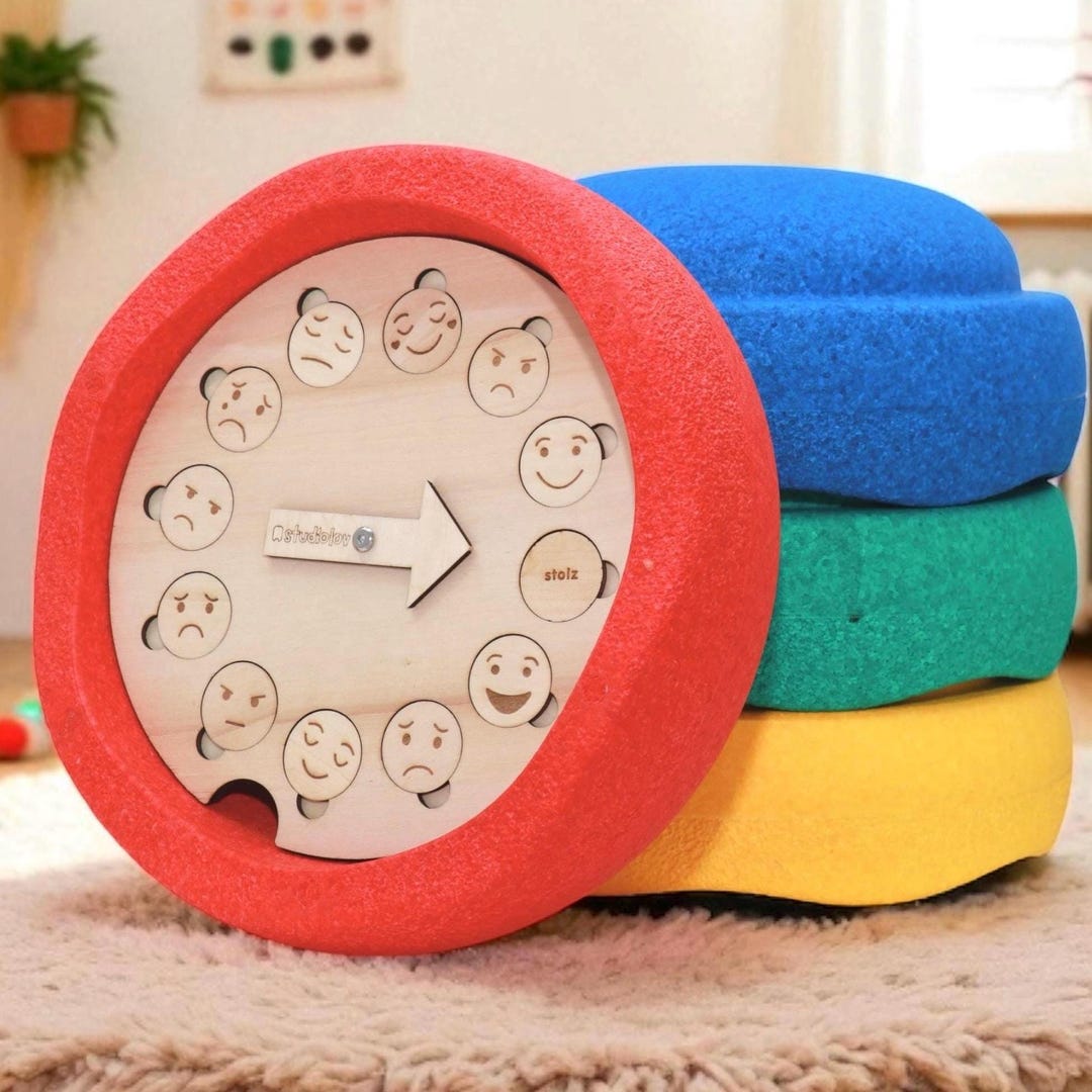 Emotions Activity Board Wood for Stapelstein® – Montessori Naming ...