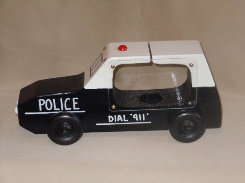 Police Car Piggy Bank With See Thru Sides. - Etsy