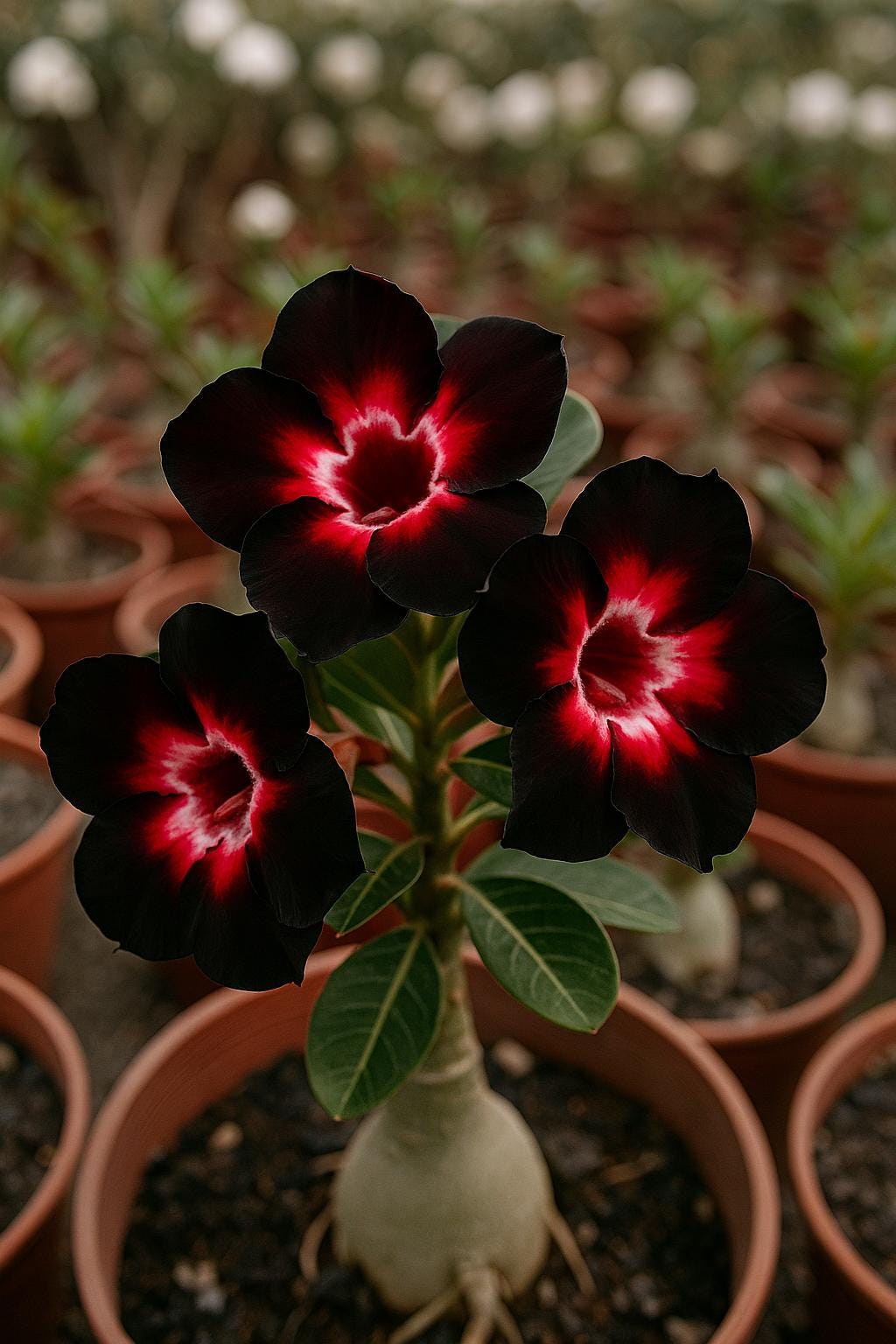 Rare Pink Black White Desert Rose 4 Seeds: Exotic Bonsai Blooms - Etsy