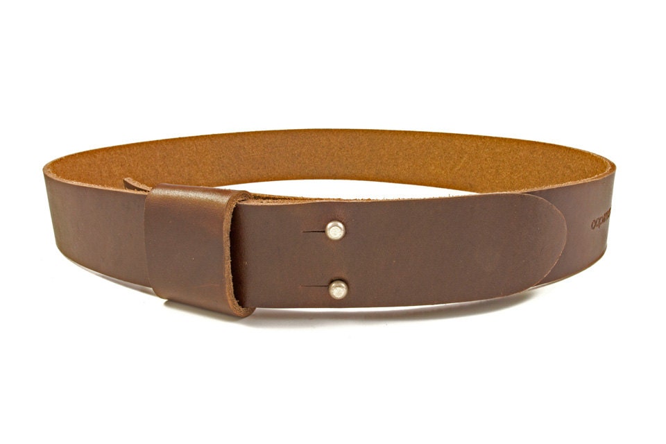 Buckless Handmade Leather Belt for Everyday | Etsy