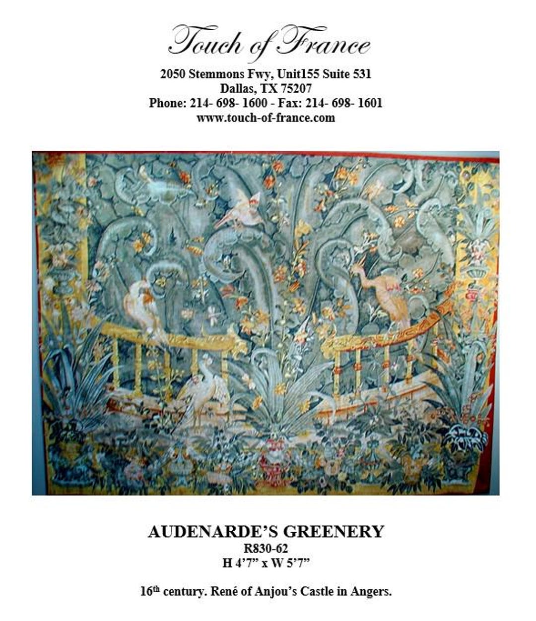 Limited Edition Art De Rambouillet, Tapestry, Wall Hanging, Art ...