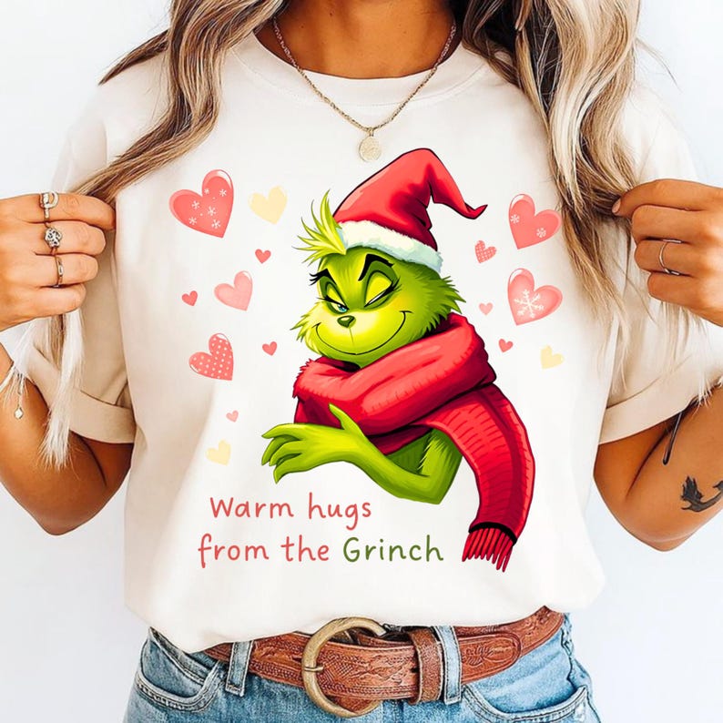Warm Hugs From the Grinch - Funny Christmas Shirts | Christmas PNG ...