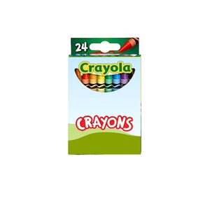 School Supply Template, Drag N Drop Photo or Design, Crayon Box, Color ...