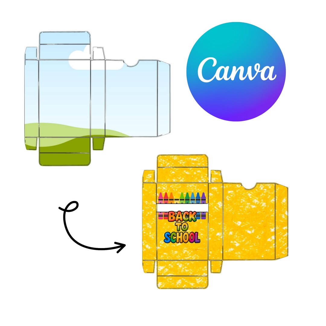 Crayon Box Template, Drag N Drop Photo Frame, Canva Editable ...