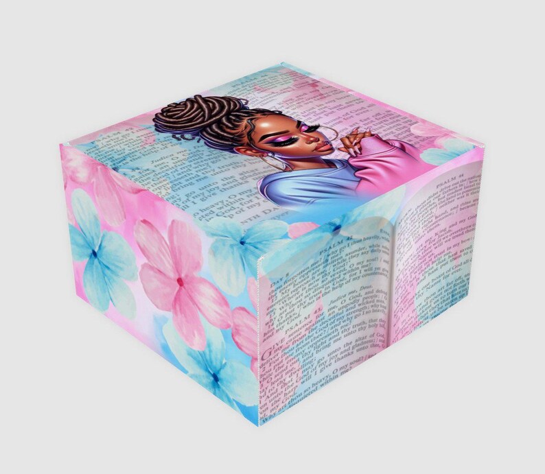 Decorative Prayer Box Template With Bible Verses Background, Melanin ...
