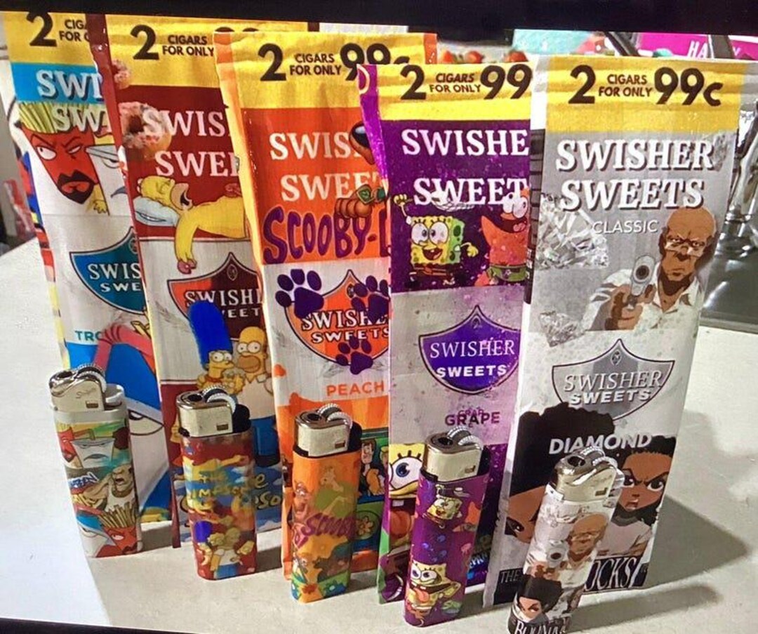 Cartoon Inspired Swisher Pack N Lighter Template, Cigar Packaging ...