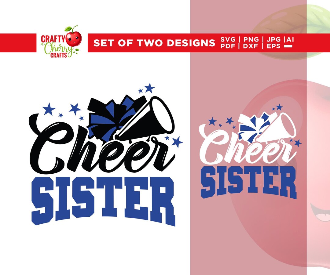 Cheer Sister Svg, Cheerleader Svg, Cricut, Sublimation, Cheer Sister ...